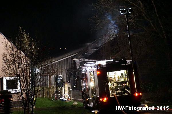 Schuur verwoest door brand aan Geldersedijk - HW-Fotografie