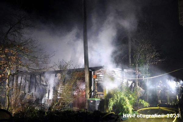 Schuur verwoest door grote brand aan De Velde - HW-Fotografie