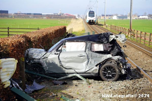 Trein botst op auto op overweg Sonnenbergweg - HW-Fotografie