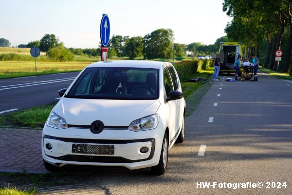 Fietsster gewond na botsing met auto op Zwartsluizerweg - HW-Fotografie