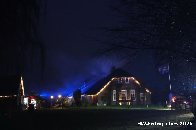Brand in rietgedekte woning aan Zandvoortweg te Hasselt - HW-Fotografie