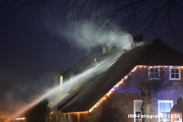 Brand in rietgedekte woning aan Zandvoortweg te Hasselt - HW-Fotografie